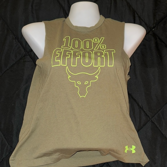 Under Armour | Tops | Under Armor Project Rock Tank | Poshmark